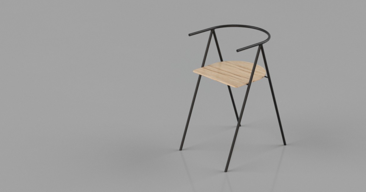 Modern steel structure chair | Autodesk Community Gallery