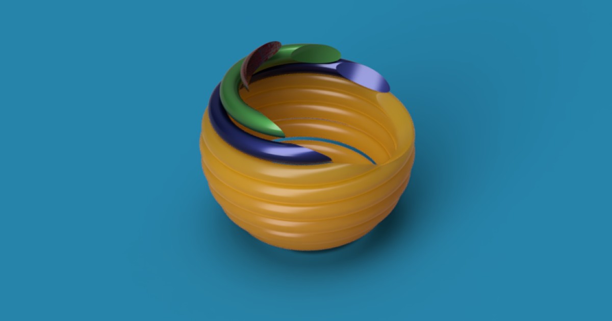 Spherical Coil with sphere cut | Autodesk Community Gallery