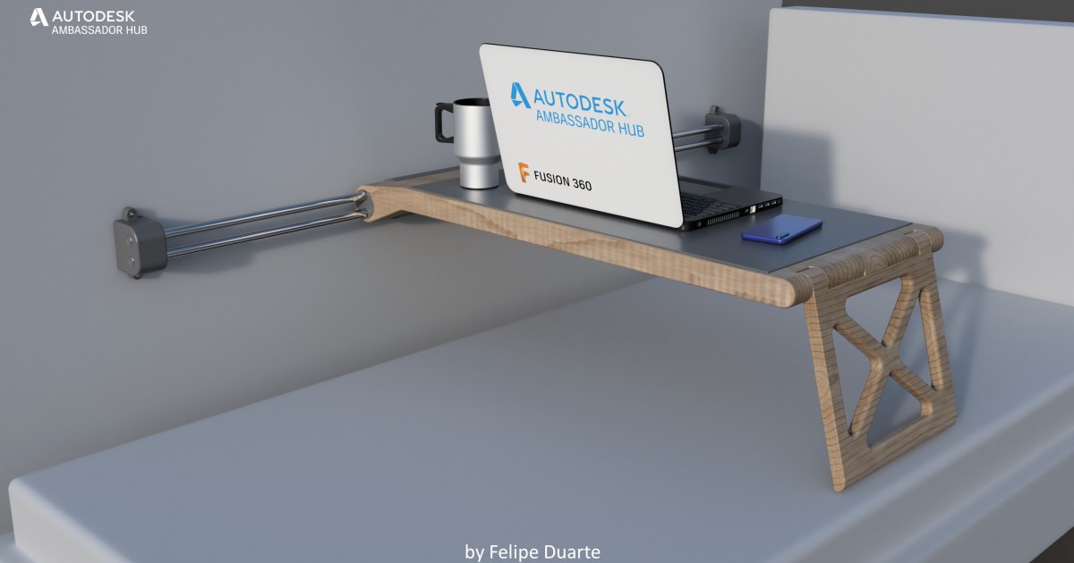 Retractable table for bed | Autodesk Community Gallery