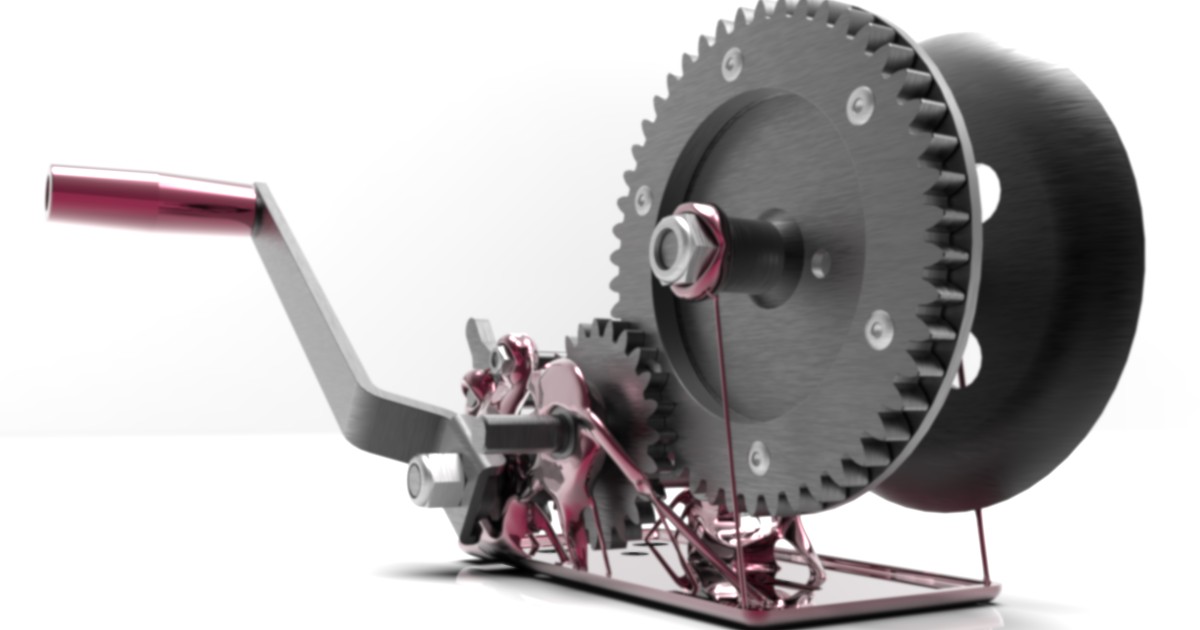 Reversible Hand Winch - Generative Design - Guincho Manual Reversível ...