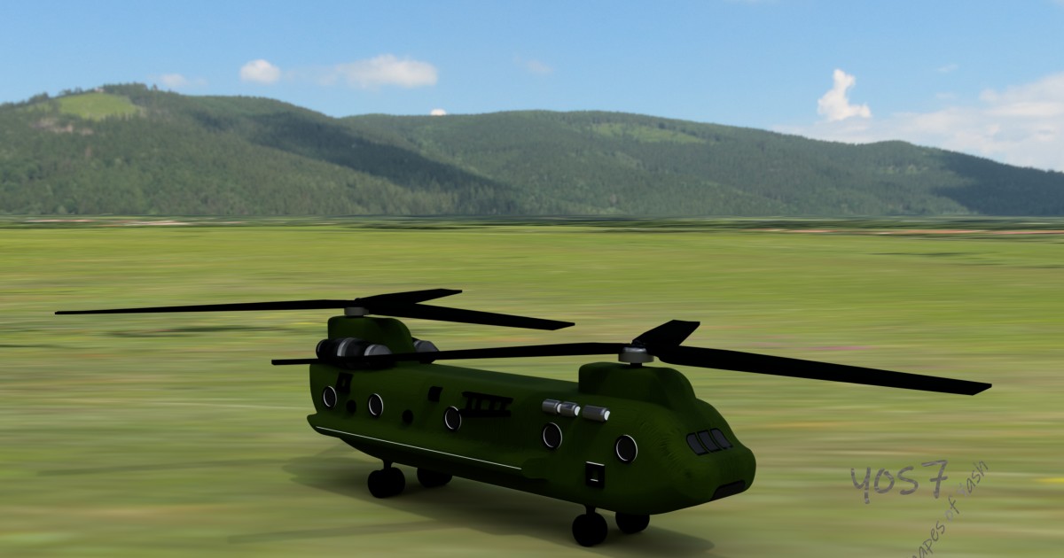 Tandem rotor helicopter | Autodesk Community Gallery
