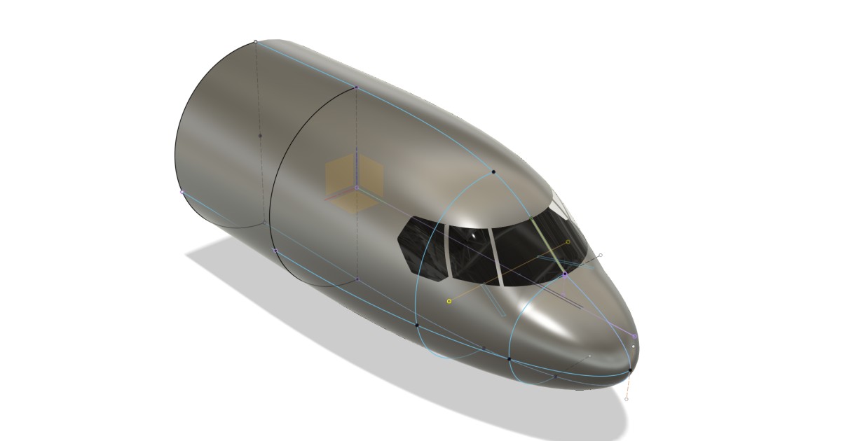 Advanced Surface Modeling Test (Airliner Fuselage Test-01) | Autodesk ...