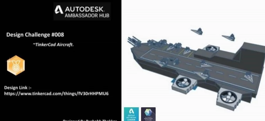 Design Challenge #008 TINKERCAD AIRCRAFT | Autodesk Community Gallery