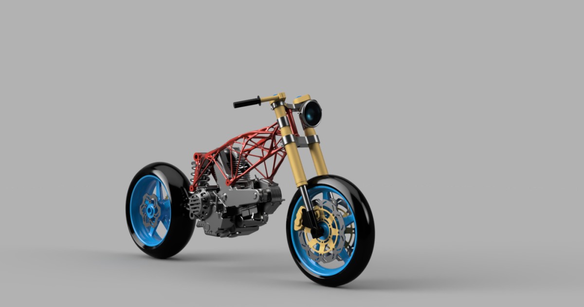 Generative Design - Motocycle Frame | Autodesk Community Gallery