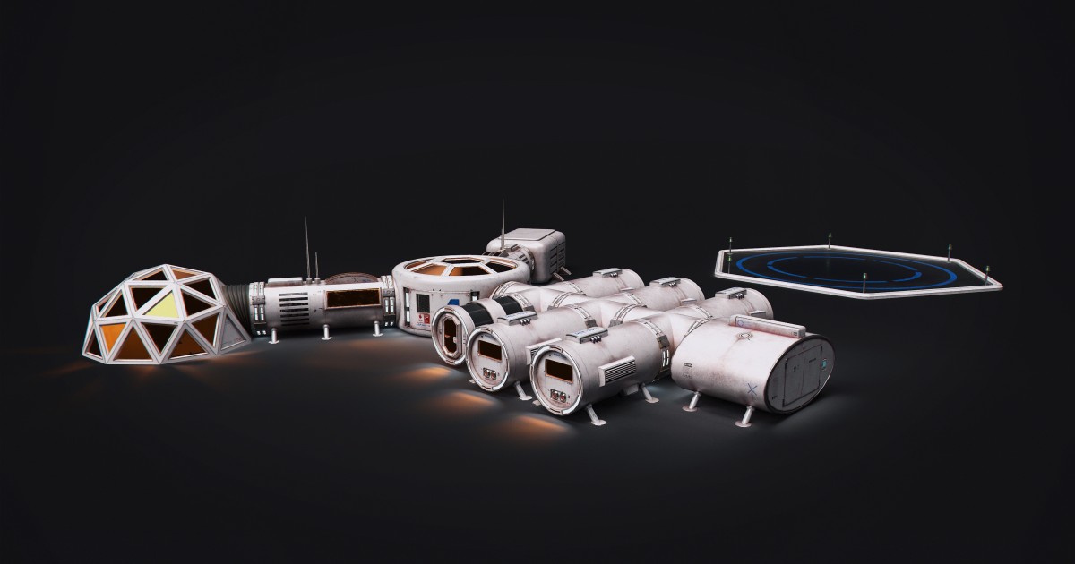 Space Mars Colony Scene | Autodesk Community Gallery