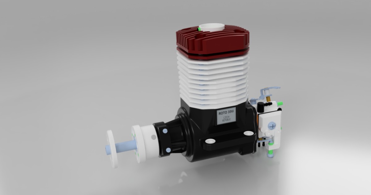 Roto 35 2Takt Motor | Autodesk Community Gallery