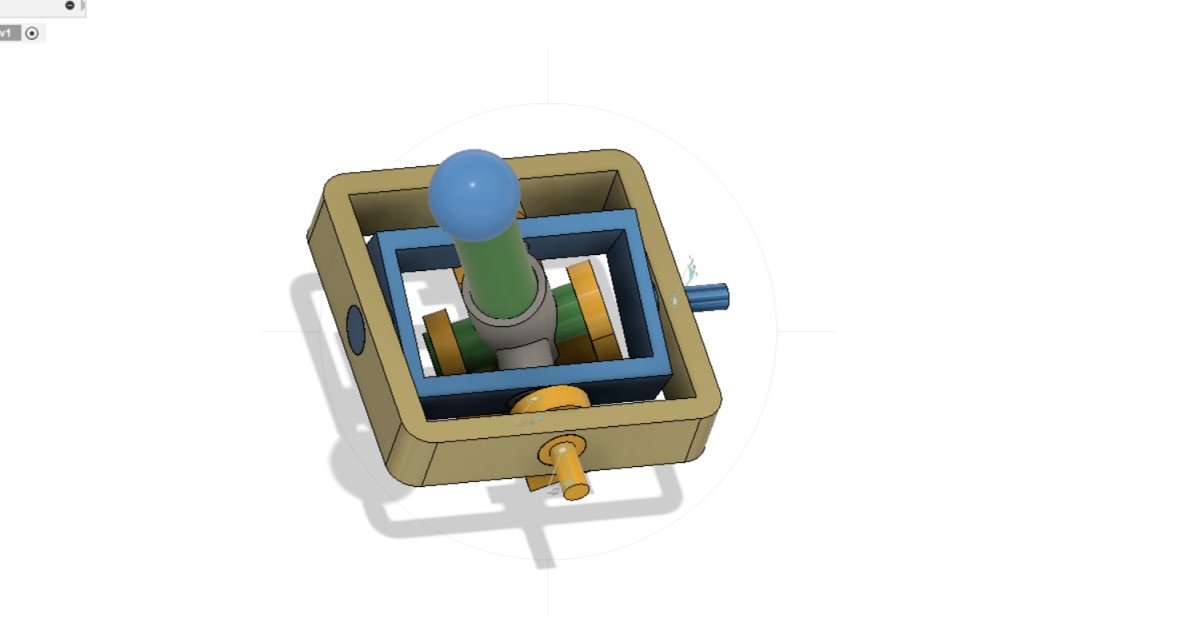 Simple Joystick Gimble Mechanism | Autodesk Community Gallery