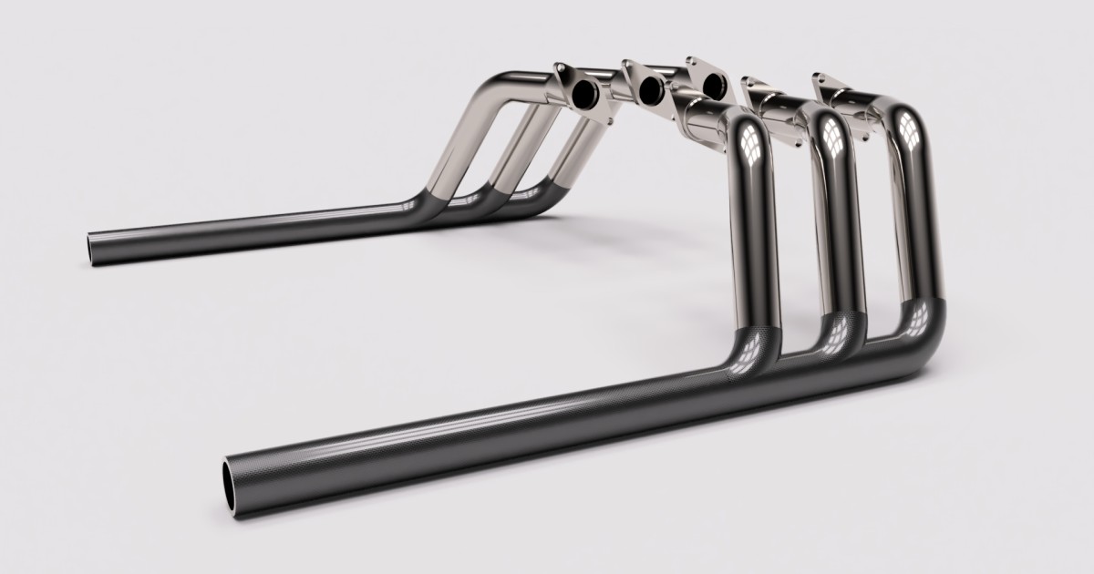Exhaust Manifold with titanium and carbon fiber | Autodesk Community ...