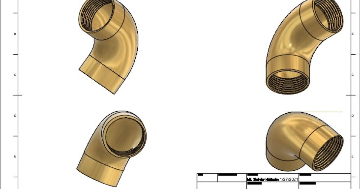 Elbow Drawing | Autodesk Community Gallery