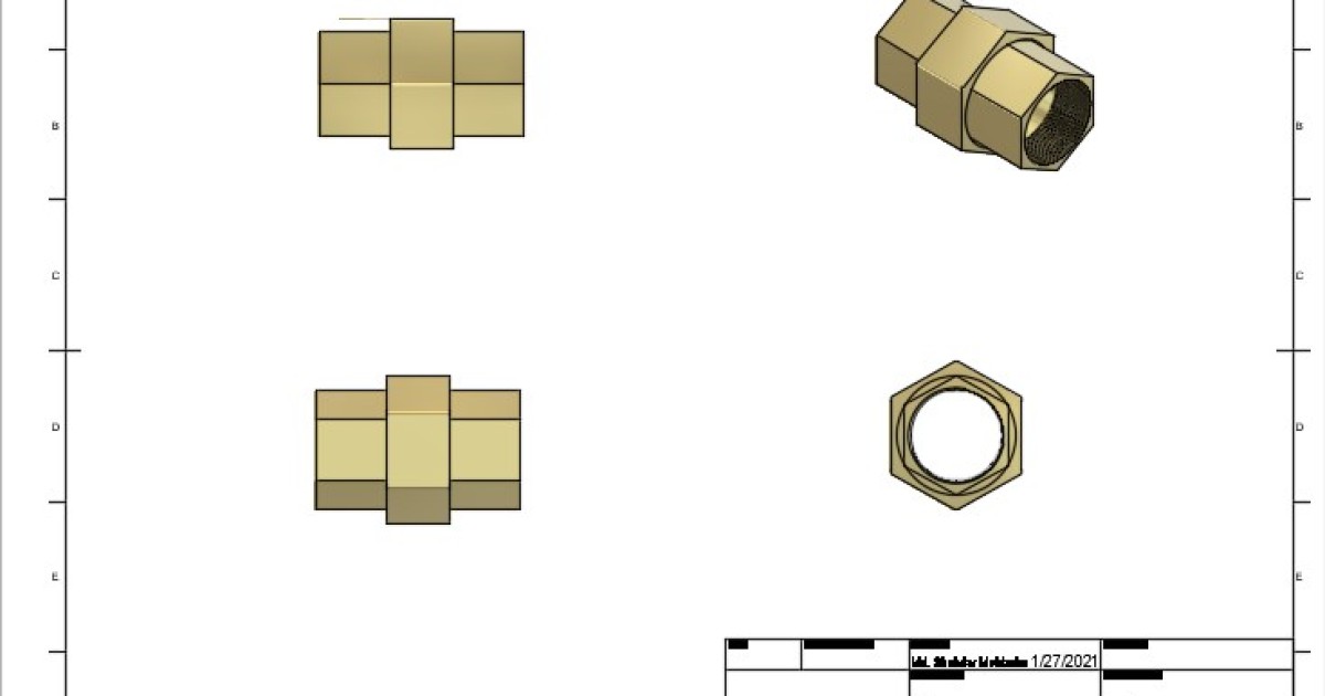 Union socket drawing | Autodesk Community Gallery