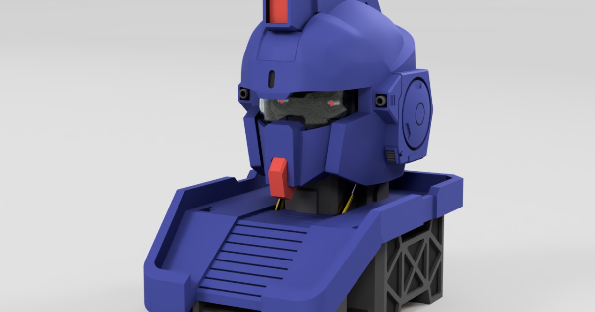 RX-79BD-1 Blue Destiny Head | Autodesk Community Gallery