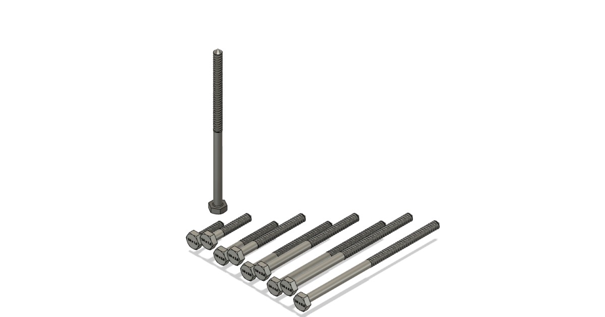 Lag Screws = 1/4" Various Lengths | Autodesk Community Gallery