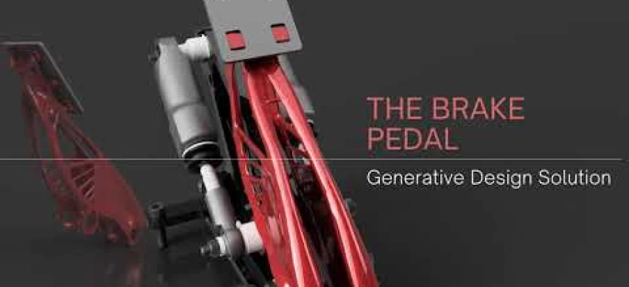 Topology Optimized Brake Pedal - Generative Design Autodesk Fusion 360 ...