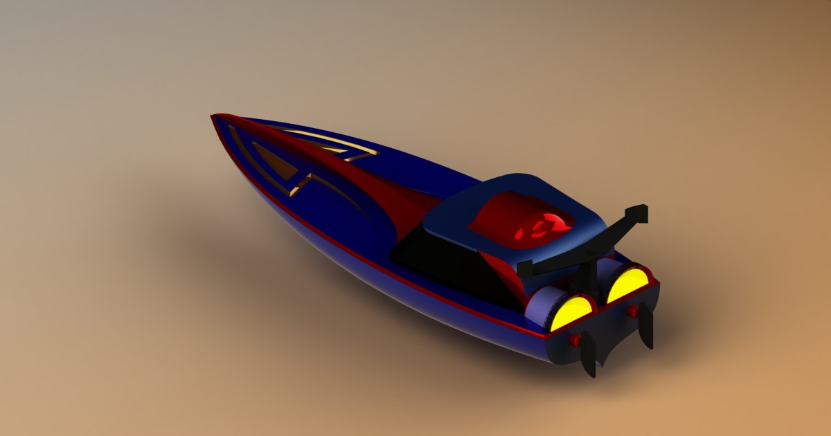 RC Boat (speed Boat) | Autodesk Community Gallery