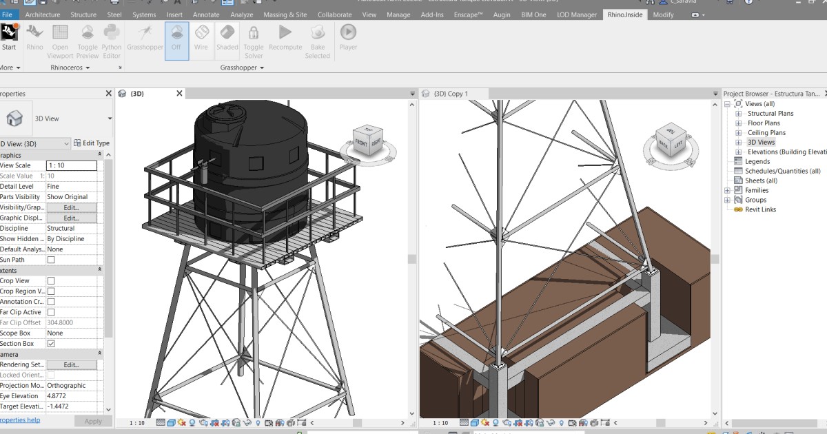 Estructura Tanque Elevado | Autodesk Community Gallery