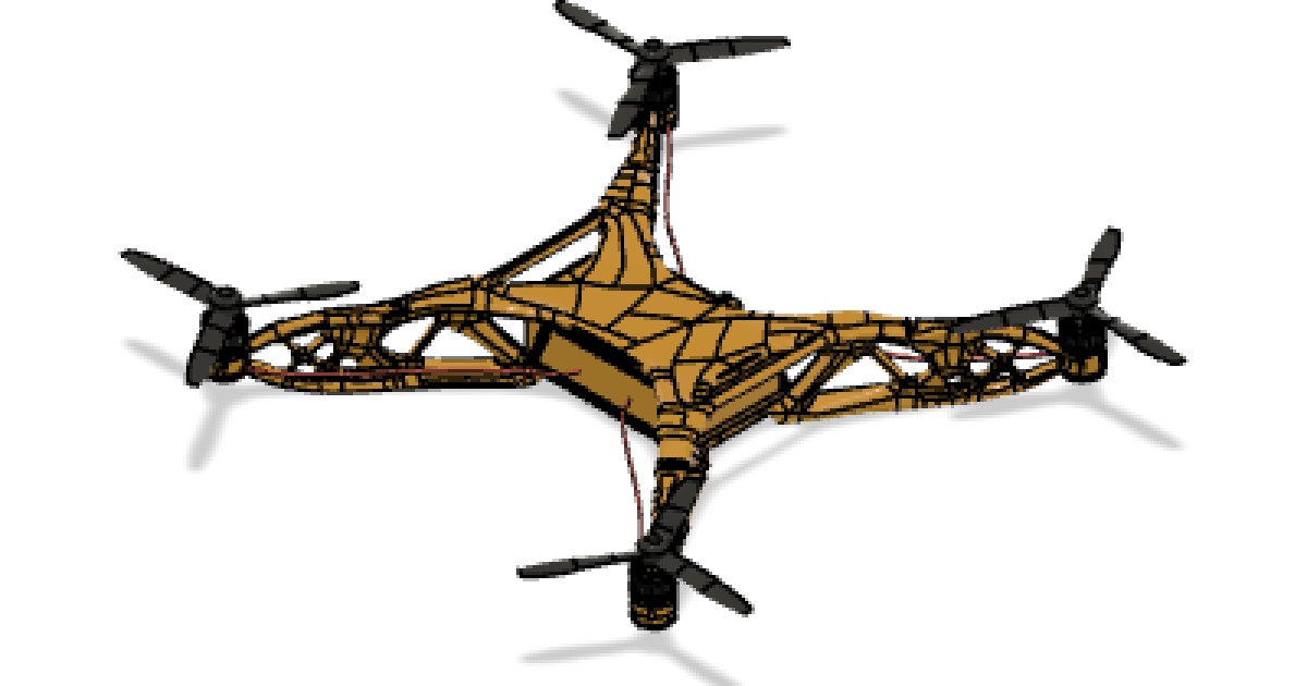 Quadcopter chassis through generative design | Autodesk Community Gallery