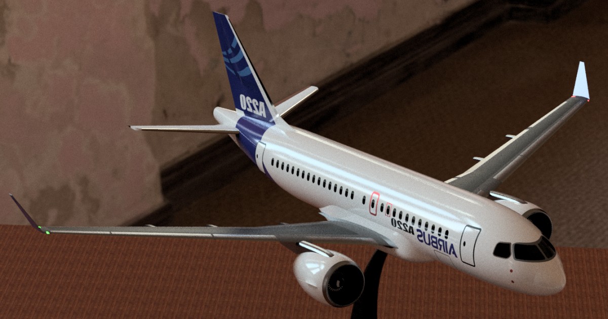 Airbus A220-300 Aircraft | Autodesk Community Gallery