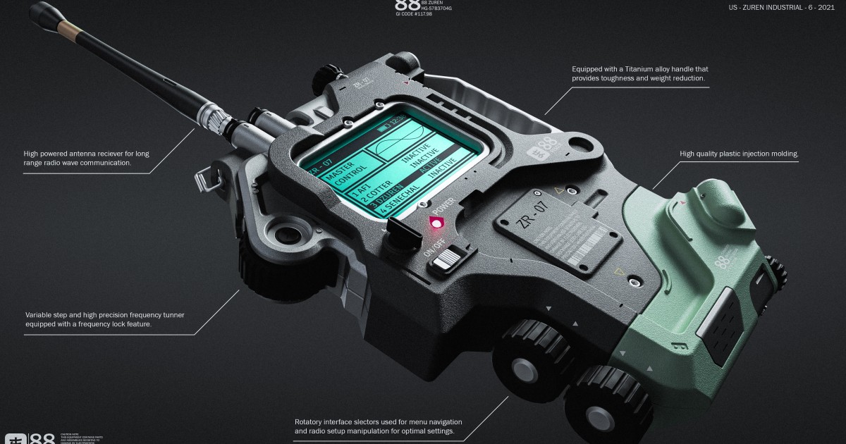 Sci-Fi Radio Device | Autodesk Community Gallery
