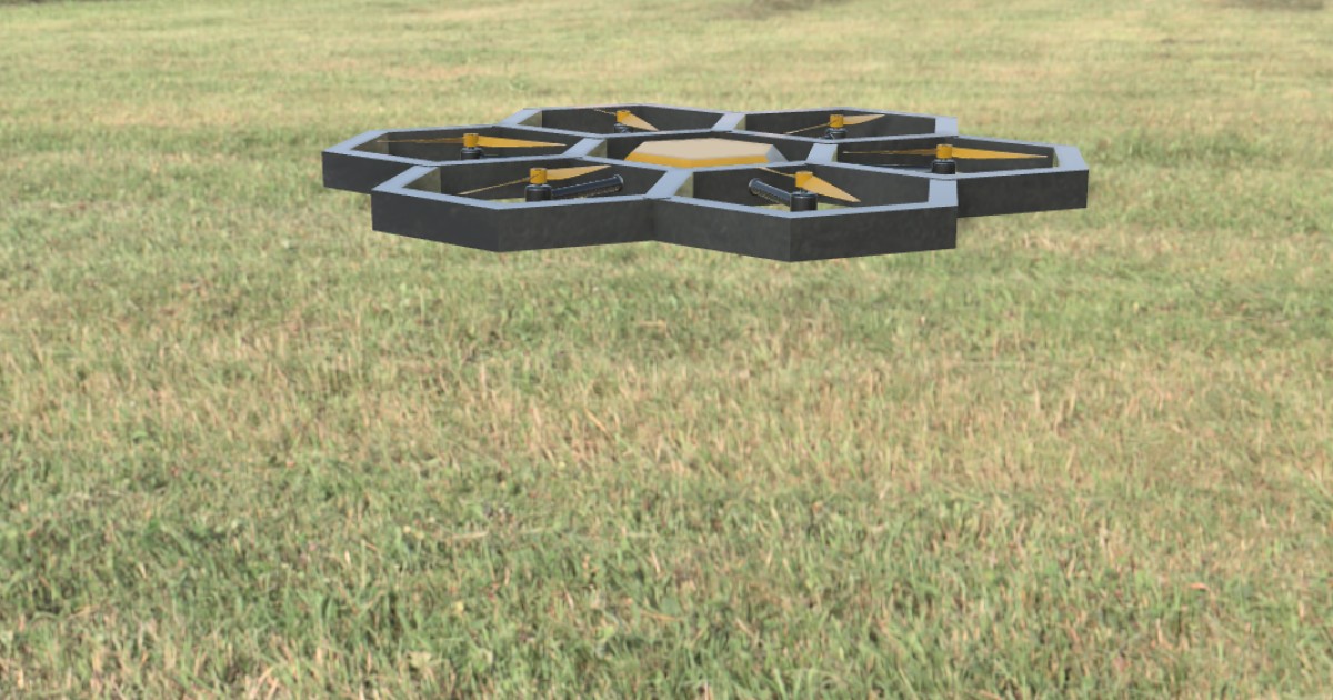 A hexagonal Drone | Autodesk Community Gallery