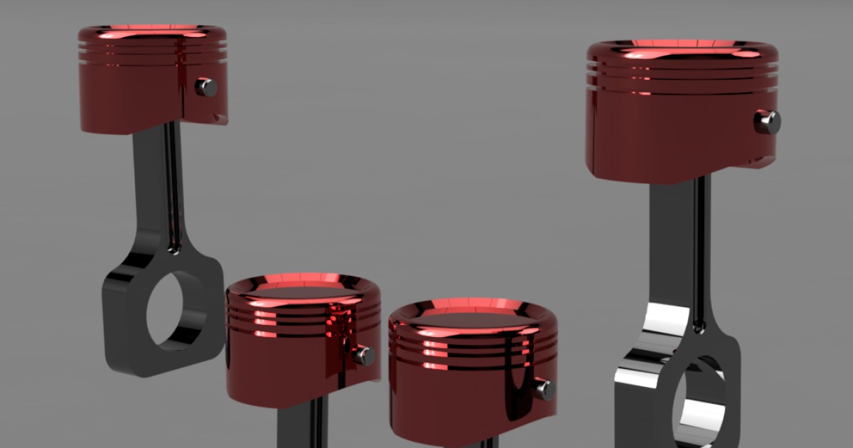 crankshaft piston connecting rod Assembly | Autodesk Community Gallery