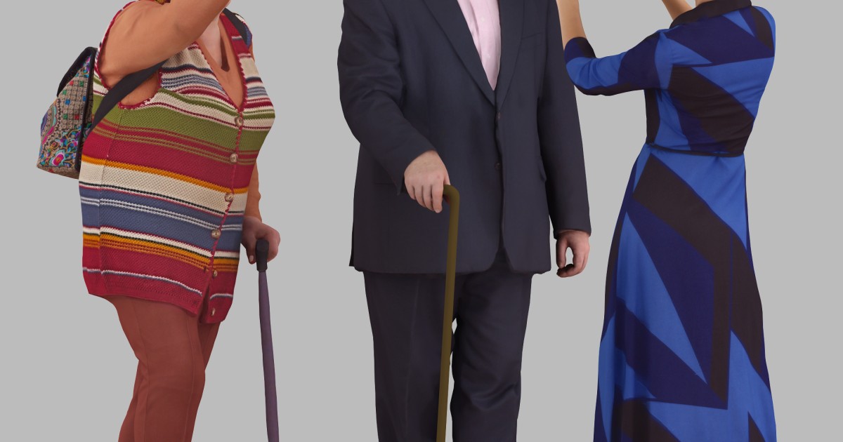 Elderly 3d people are photographed | Autodesk Community Gallery