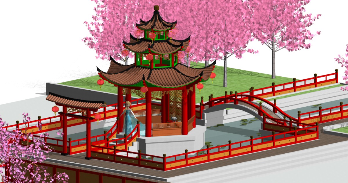 Revit Oriental Garden | Autodesk Community Gallery