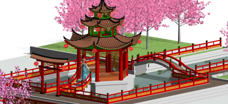 Revit Oriental Garden | Autodesk Community Gallery