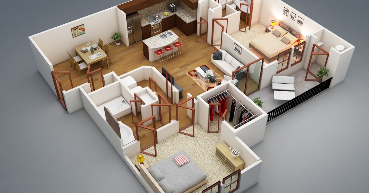 3D Floor Plan | Autodesk Community Gallery