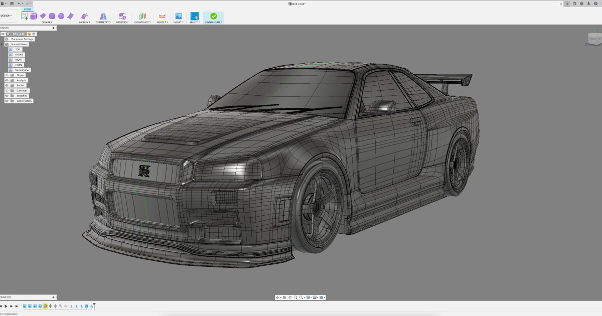 Nissan Skyline GT-R (R34) | Autodesk Community Gallery