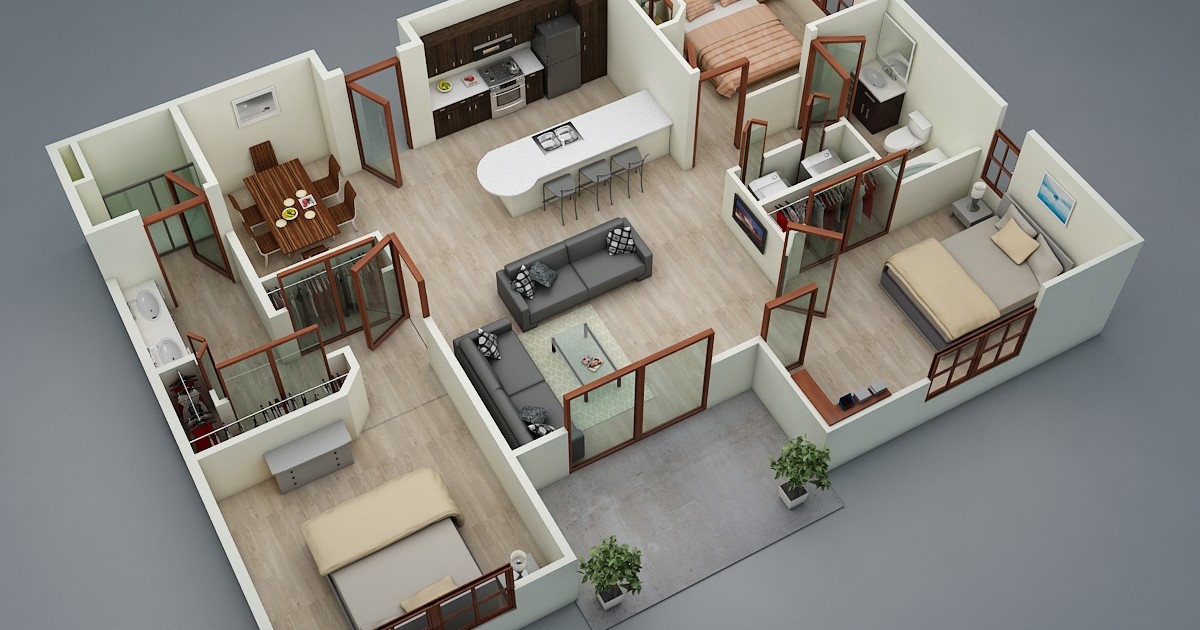 3D Floor Plan | Autodesk Community Gallery