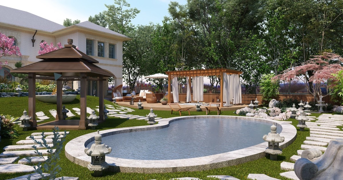 Zen Garden Backyard Design | Autodesk Community Gallery