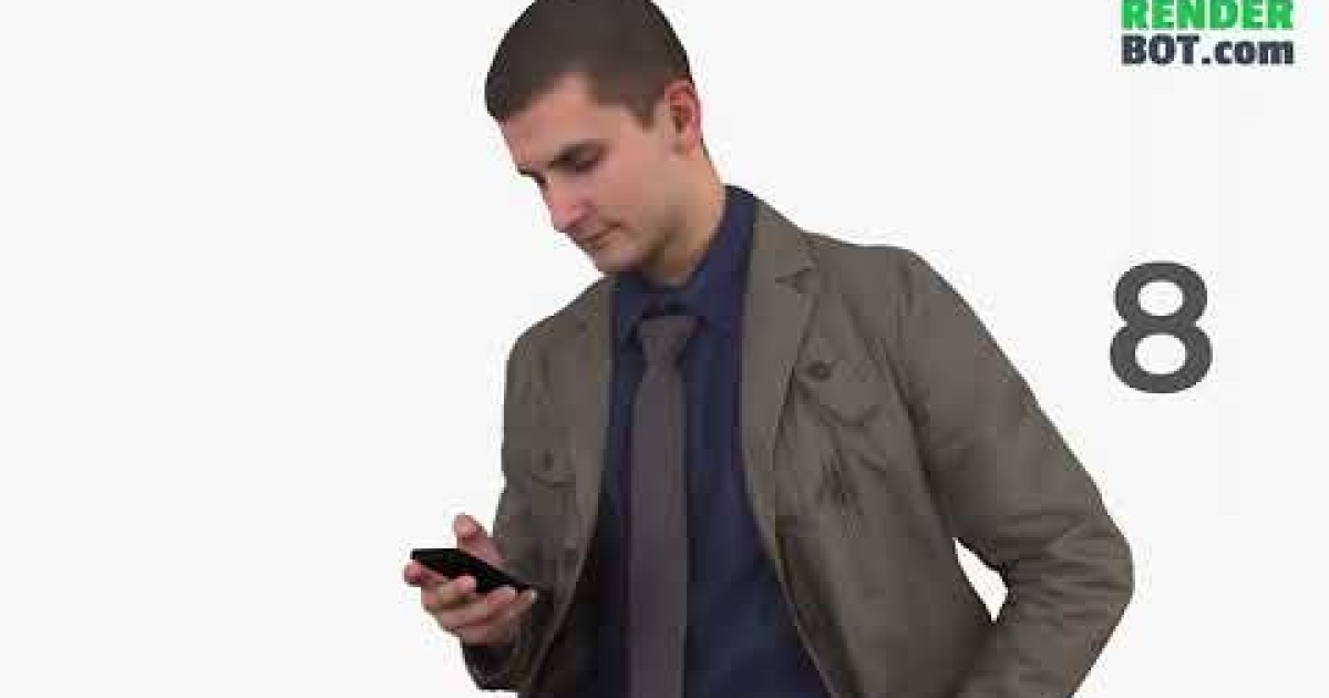 3D Scanned Man - 3D Model for Digital Art or Architecture Render ...