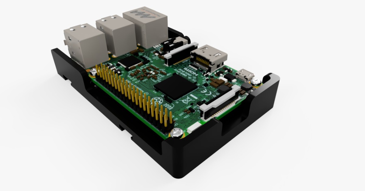 Raspberry Pi 3 Model B Mounting Module Autodesk Community Gallery