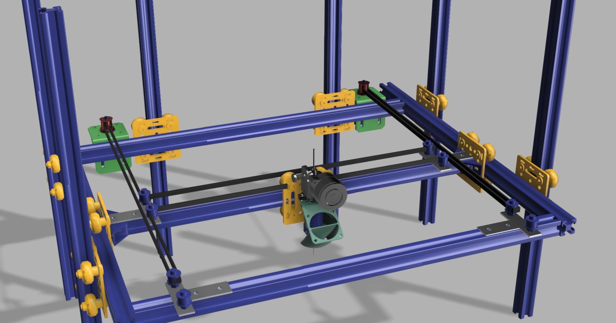 proyecto impresora 3d granty-corexy, modular de gran altura | Autodesk Community Gallery