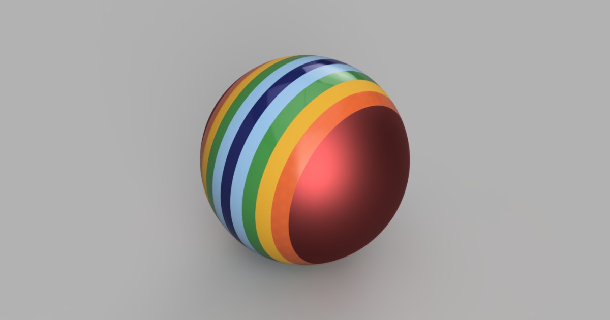 Rainbow Ball | Autodesk Community Gallery