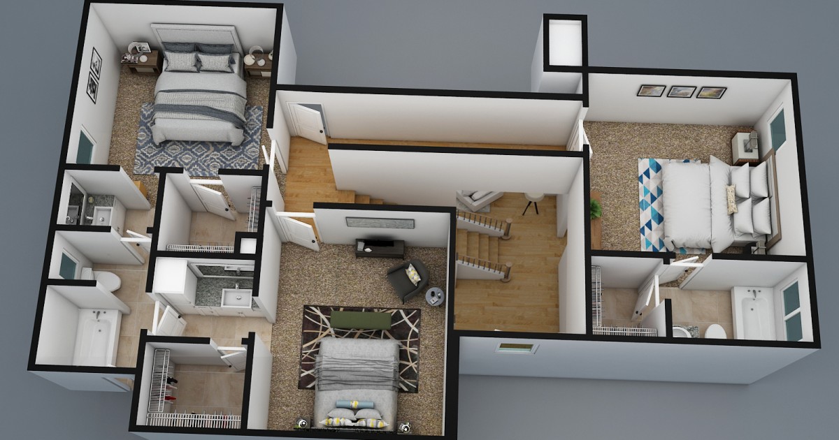 3D floor plan | Autodesk Community Gallery