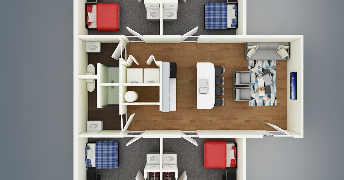 3D floor plans for student living | Autodesk Community Gallery