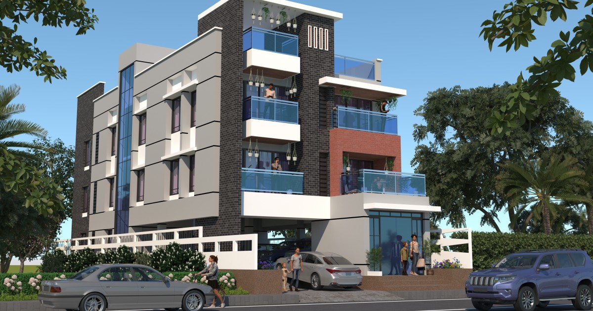 3 Storied residential building | Autodesk Community Gallery