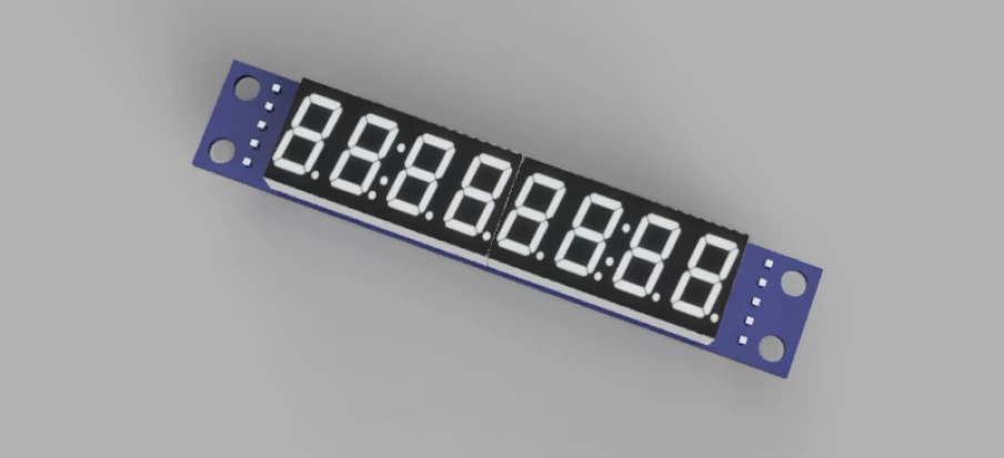 MAX7219 7 segment 8 digit display | Autodesk Community Gallery