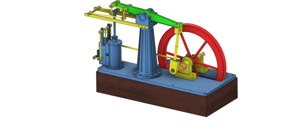 Balanced Beam Steam Engine | Autodesk Community Gallery
