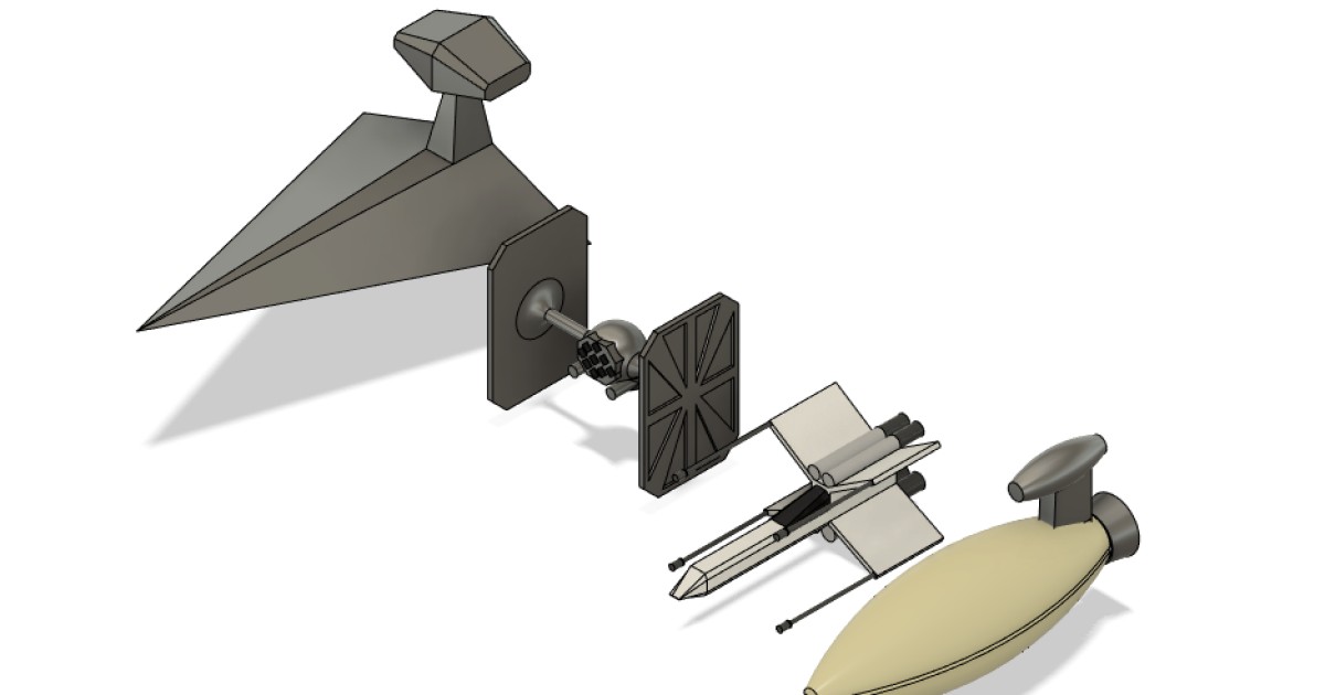 Simple Fusion 360 Star Wars Imperial era ships | Autodesk Community Gallery