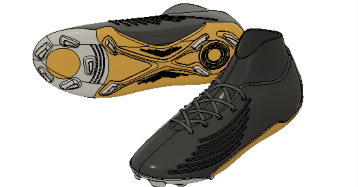 Football / soccer boot / cleat | Autodesk Community Gallery