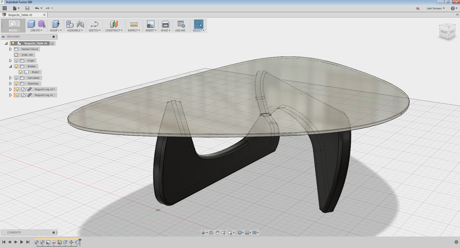 Noguchi Table Cad Coffee Table | Official Vitra® Website UN