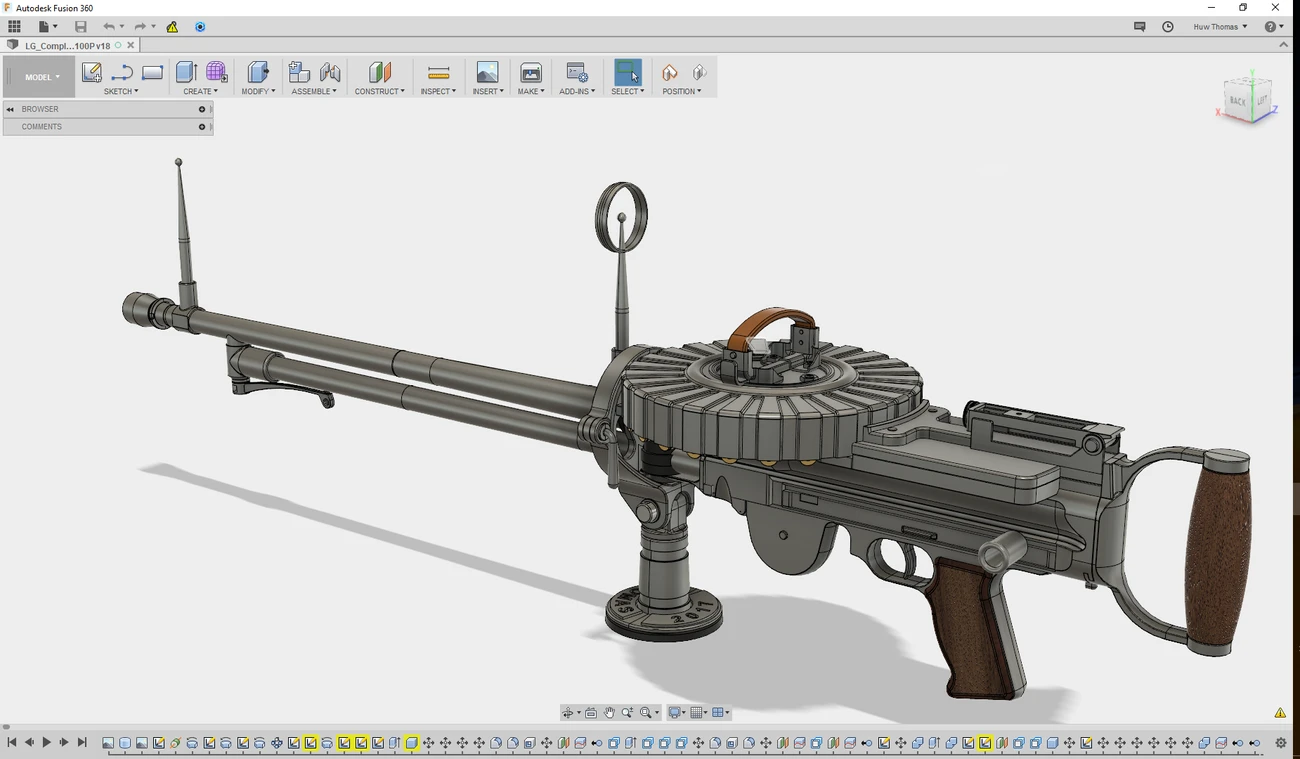 1914 Lewis Gun For Airco DH2 WW1 Fighter Autodesk Community, 44% OFF