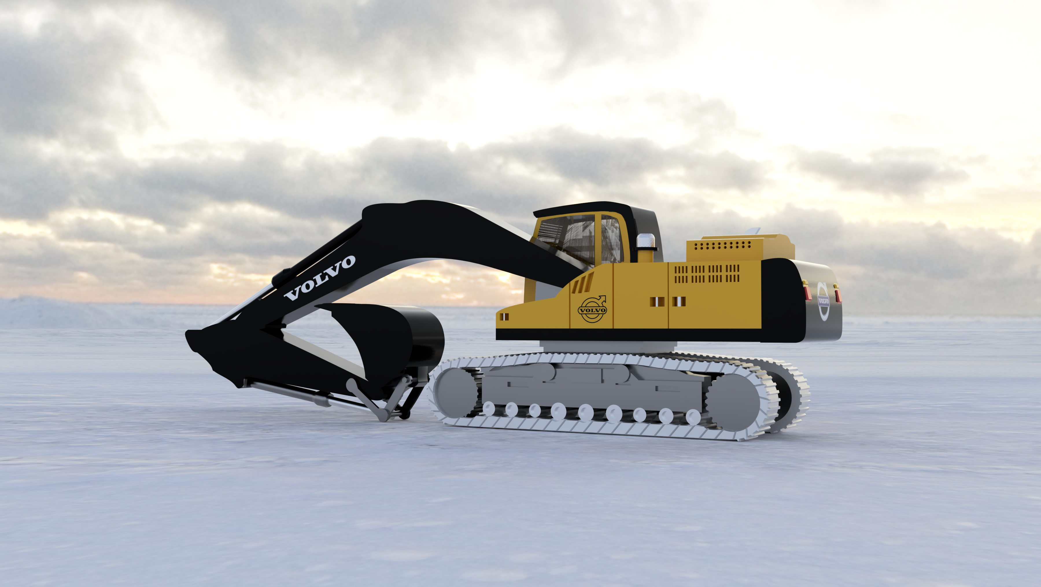 Volvo Excavator Wallpaper