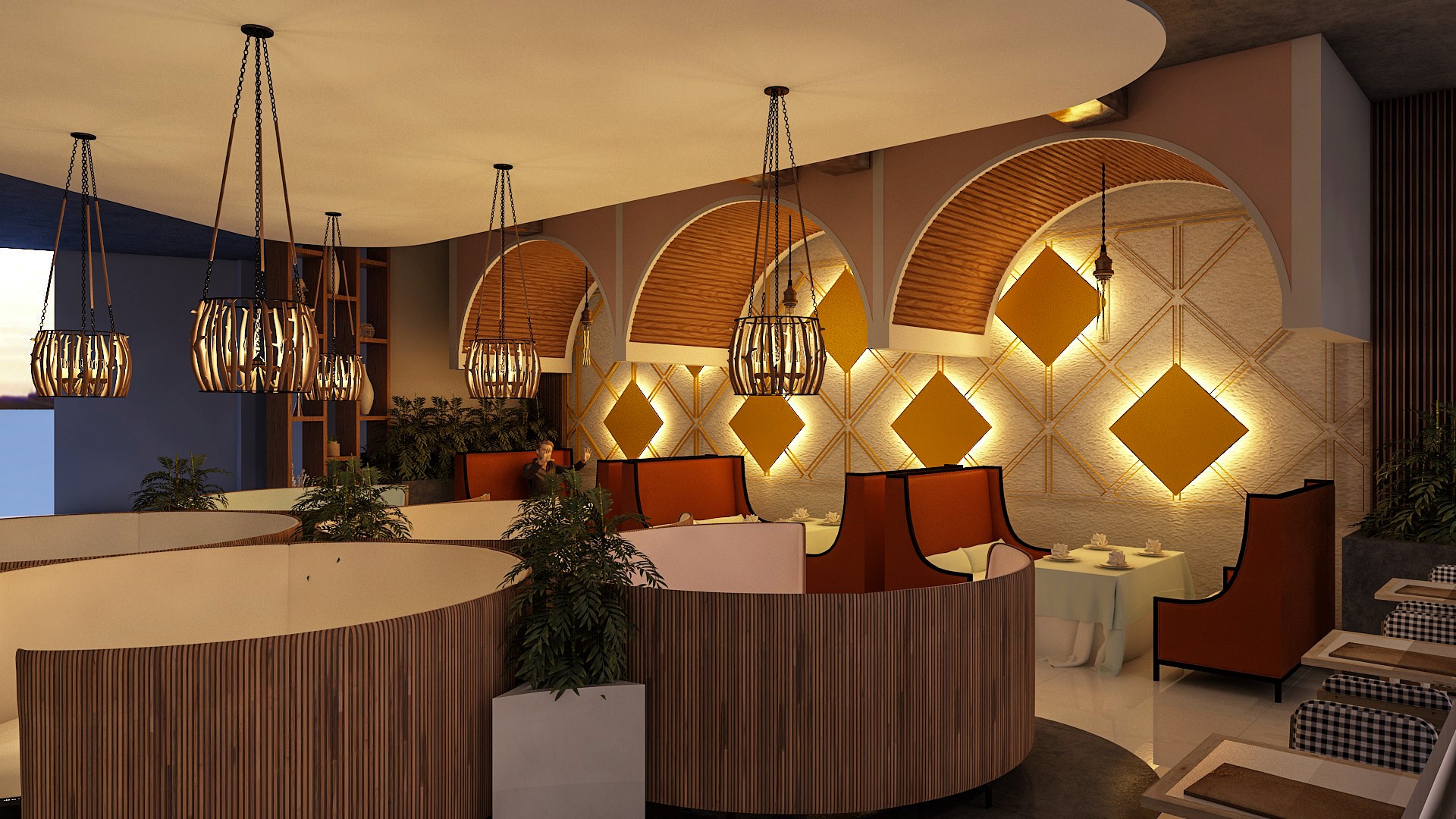 Restaurant 3d Interior Design