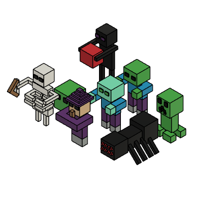 Minecraft Drawings Mobs