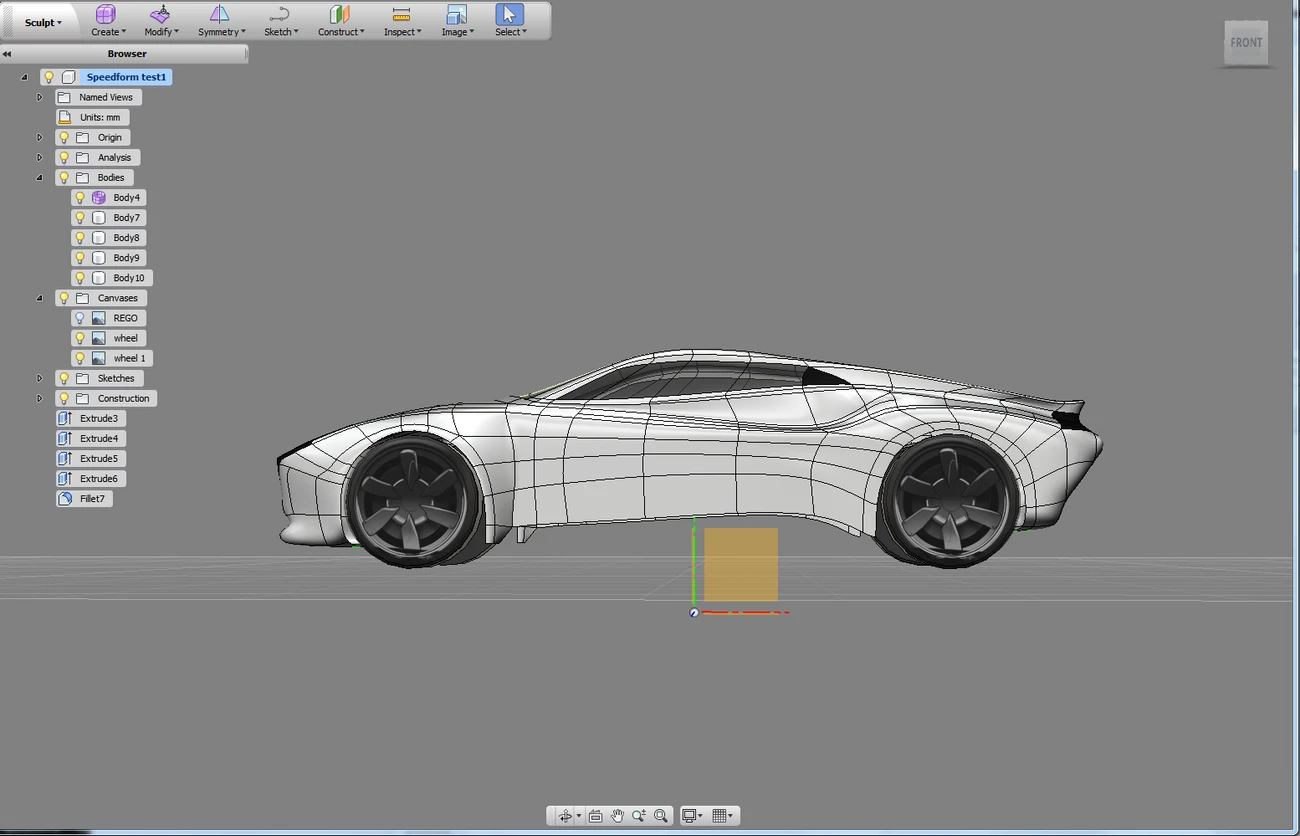 Autocad Car Design