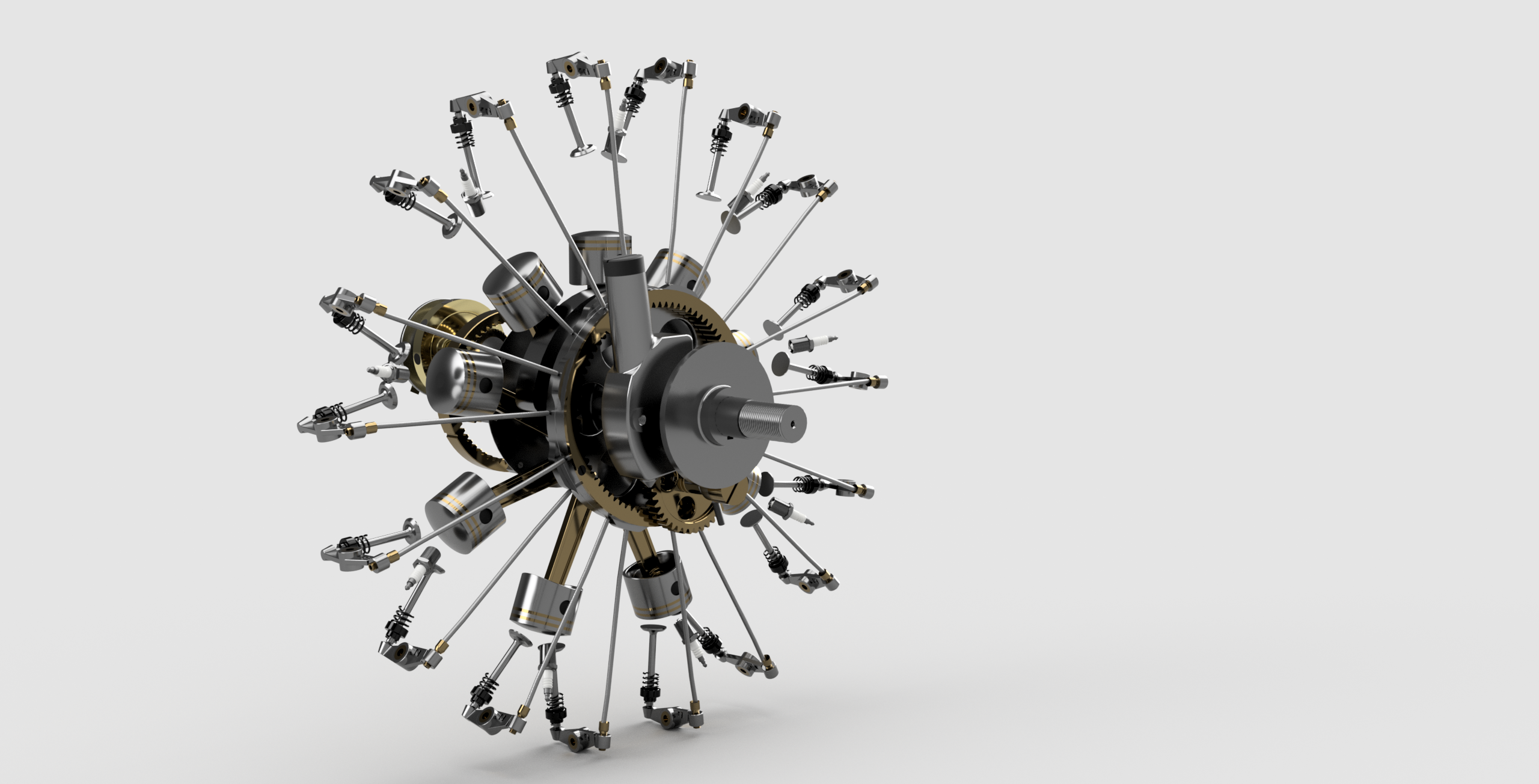 Radial Engine Animation