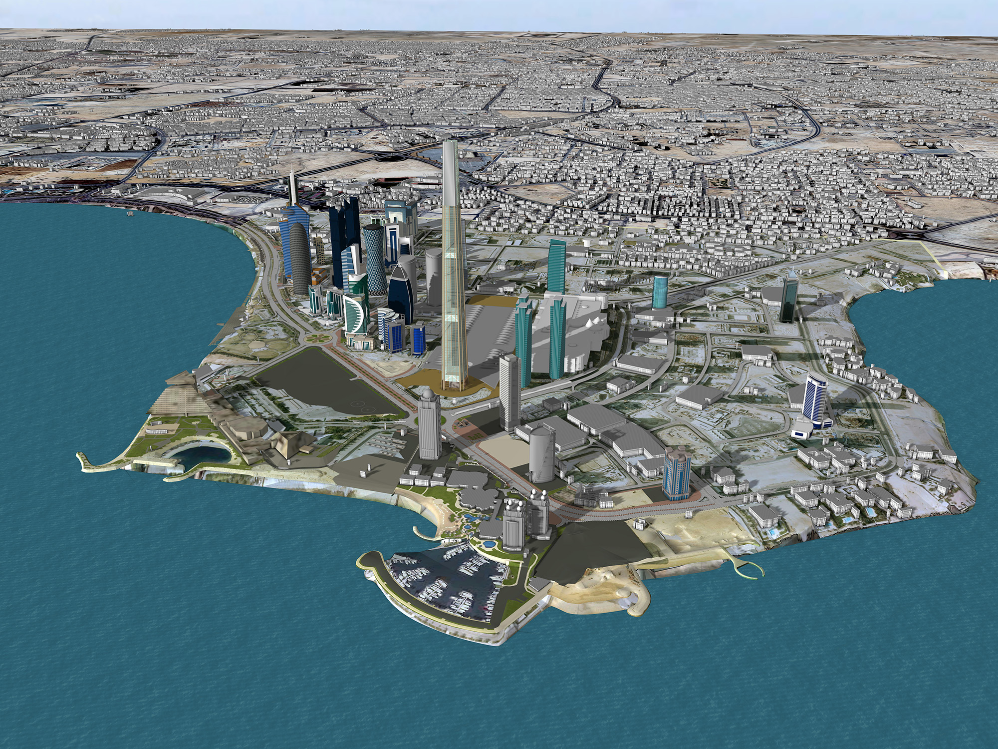 Pearl Qatar 3d